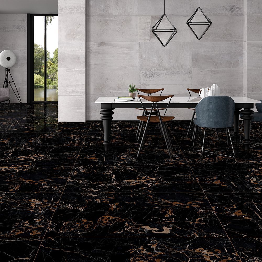 Portoro SX Grainy Surface with Gloster Effect 600x1200mm Tile